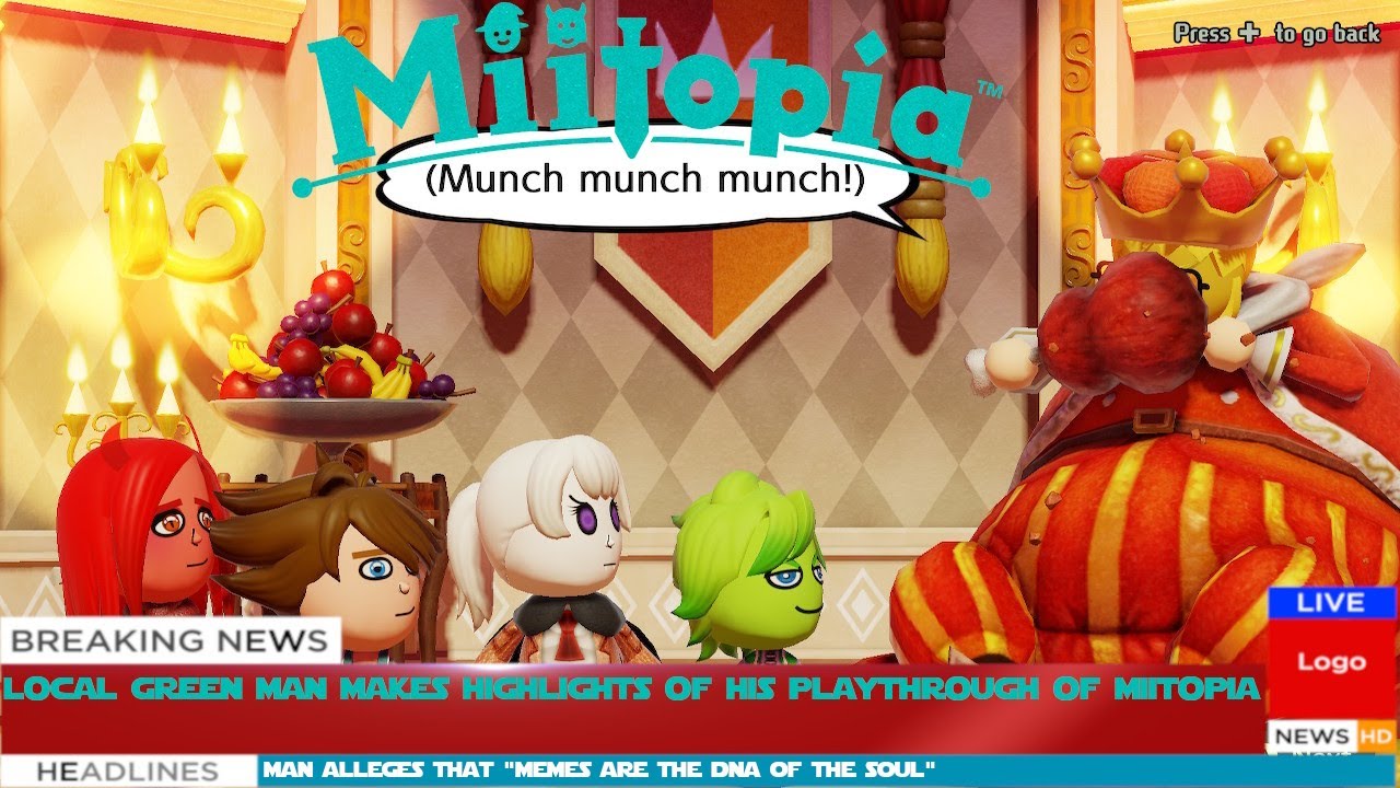 Greenie Puffial's Miitopia Playthrough Highlight Reel: Greenhorne - YouTube