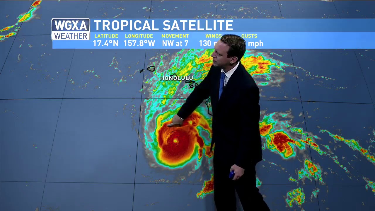 WGXA WEATHER METRICS EXAMPLE (HURRICANE LANE) - YouTube