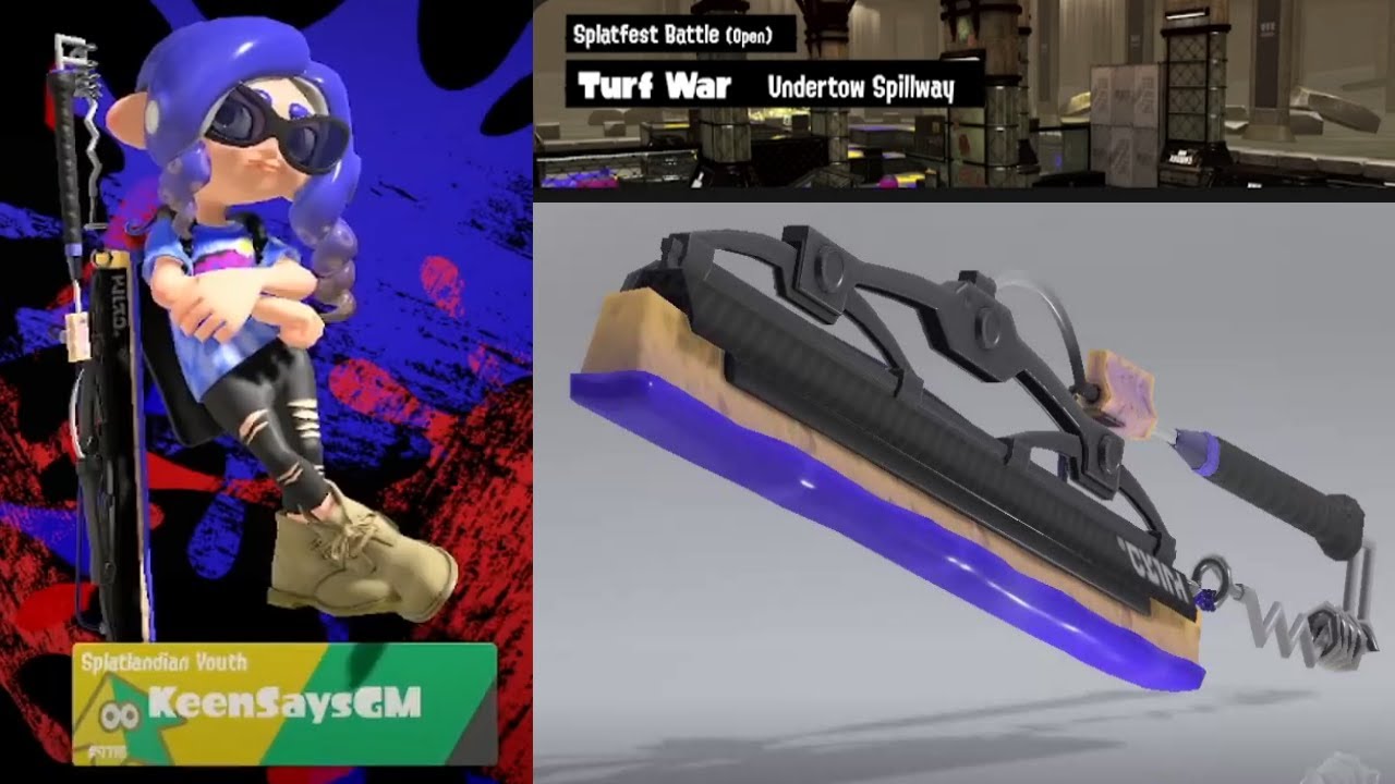 (Splatoon 3) Splatana Wiper Gameplay - Undertow Spillway - YouTube