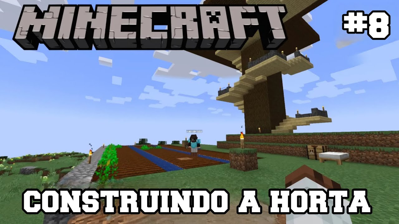 CONSTRUINDO A HORTA minecraft java #8 ft @pablodouglas4524 - YouTube