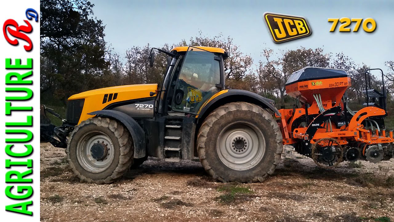 JCB 7270 P-TRONIC + MA/AG SSM 30 PT RP- Semina su sodo 2015 - YouTube