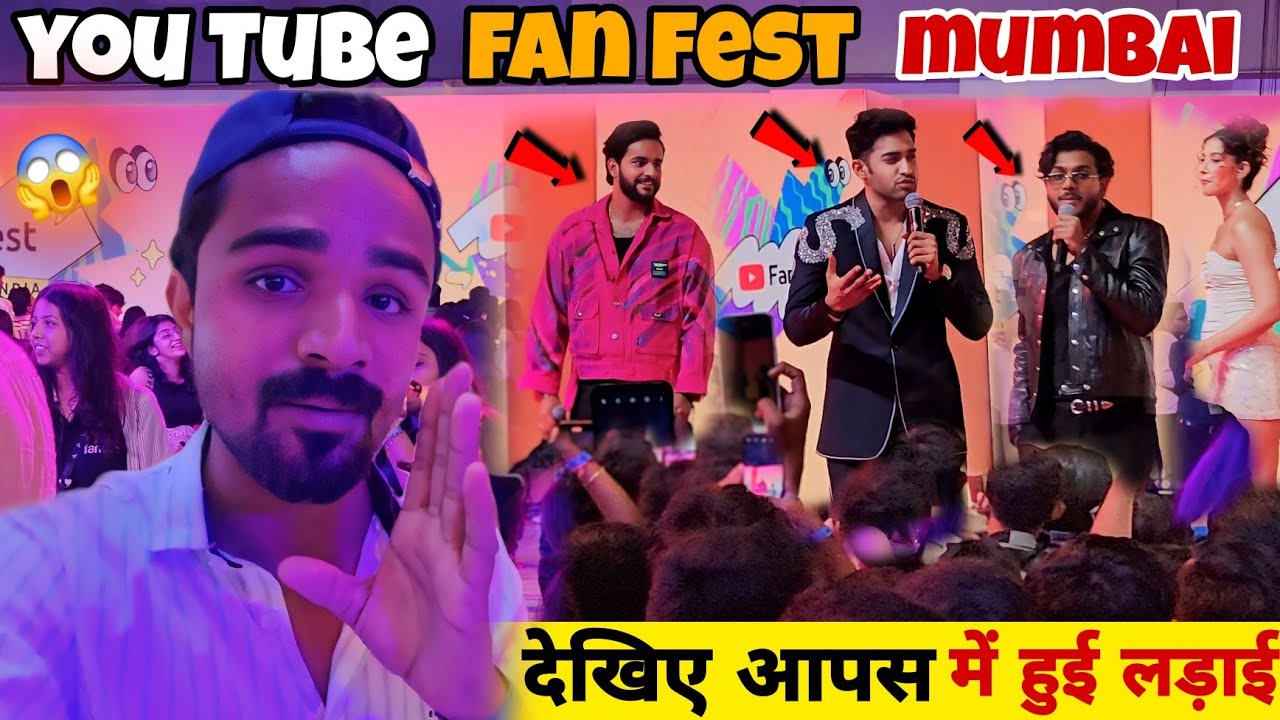 You Tube Fanfest India 2024 || देखिए आपस में हुई लड़ाई 😱 | YouTube ...