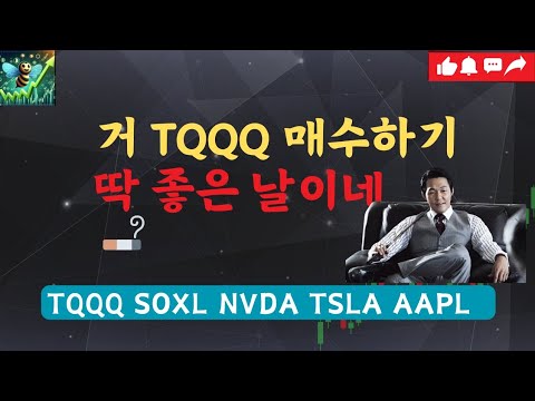 TQQQ 1차 매수 들어갔습니다 (유교걸의 관점) / 미국주식 차트분석 기술적분석 TQQQ SOXL TSLA NVDA AAPL - YouTube