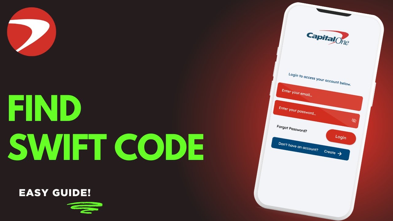 How To Find Capital One Swift Code ! - YouTube