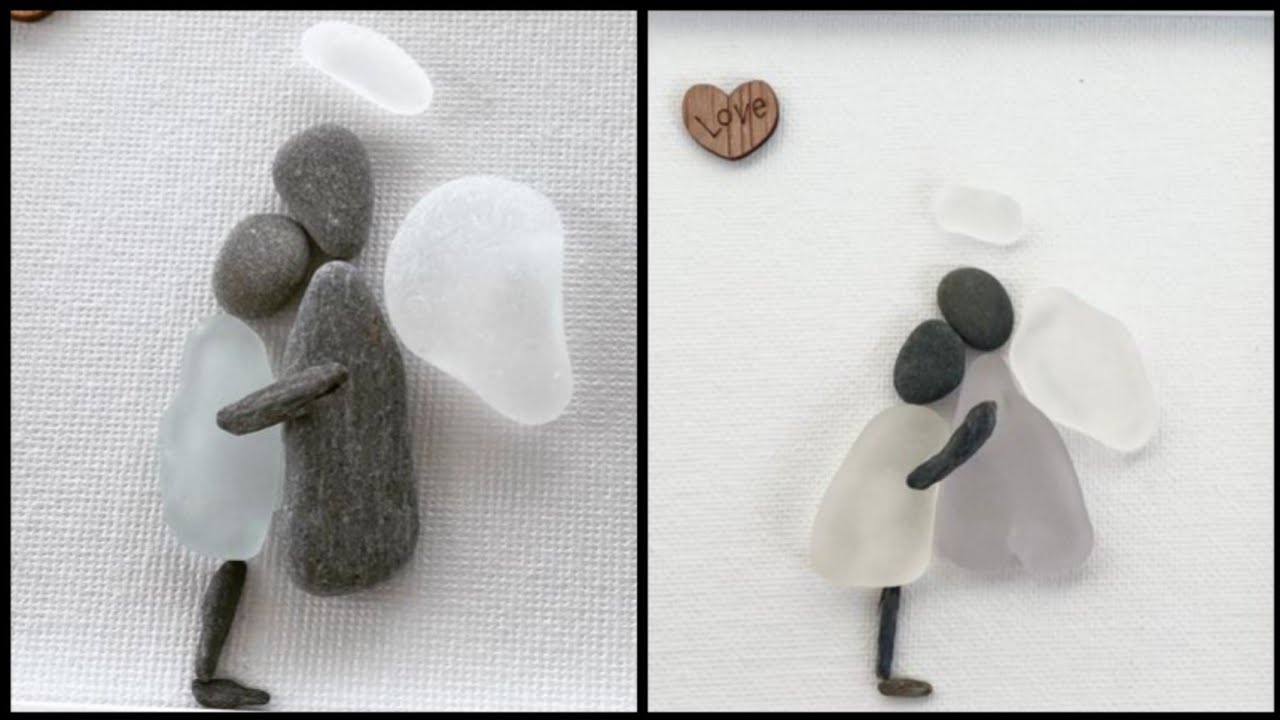 diy best pebbles art for family||pebbles art||rocks art||stones art ...