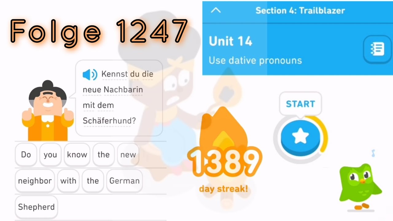 Let's Learn German With Duolingo | Episode 1247 - YouTube