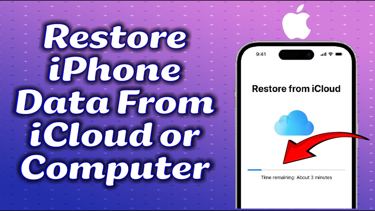 How To Restore iPhone Data From iCloud or From Computer Backup - YouTube