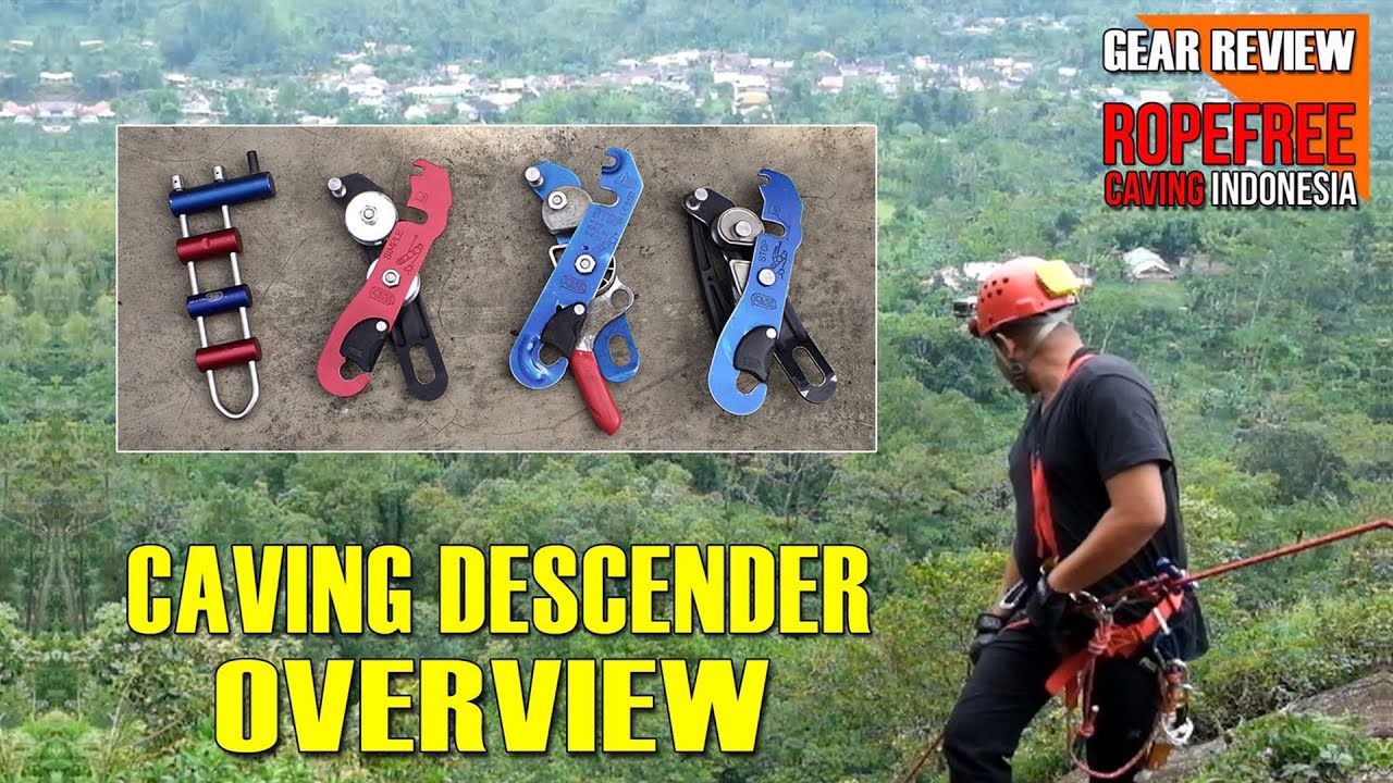 CAVING DESCENDERS OVERVIEW | RopeFree Caving Indonesia - YouTube