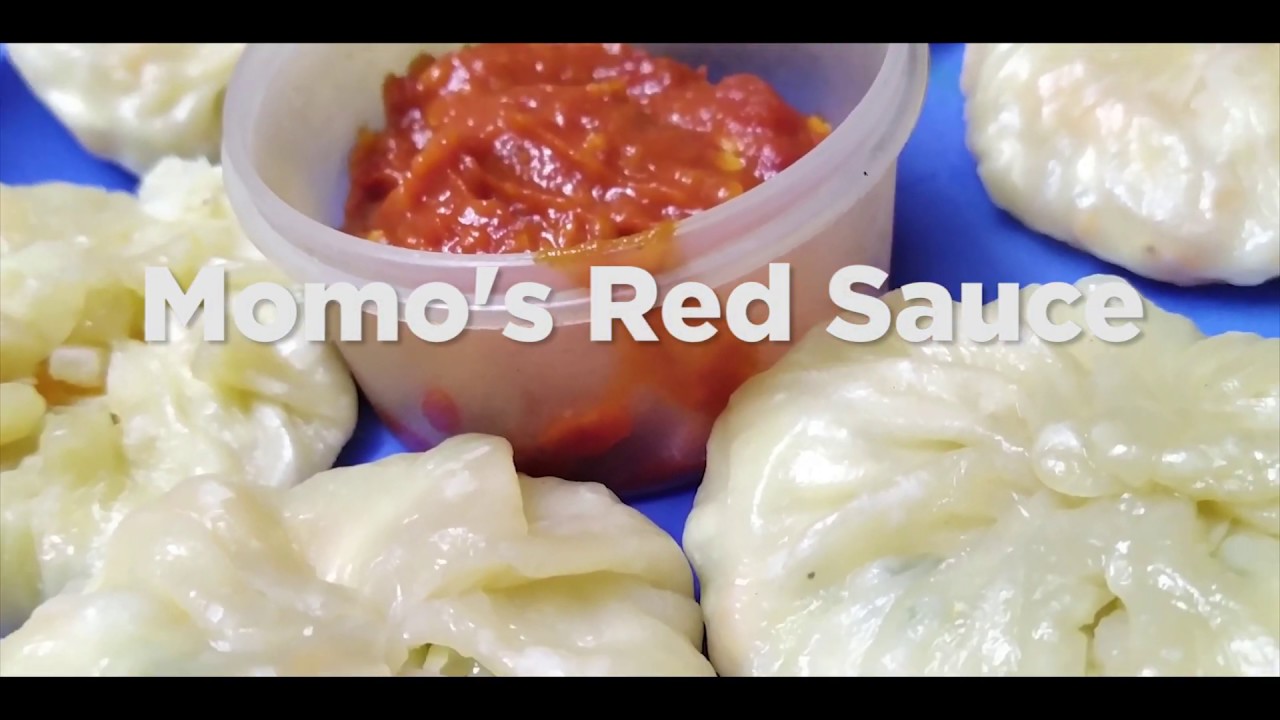 How Momos Red Sauce Made|Red Chili Sauce|Spicy Momo's Chuntney|Easy ...
