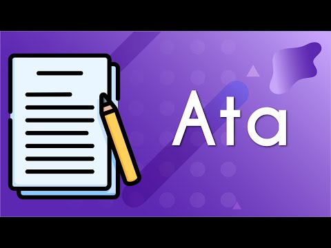 Ata | Redação oficial - Brasil Escola