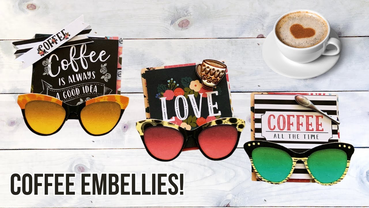 #wednesdayembellies COFFEE EMBELLISHMENTS #papercrafting #papercraft # ...