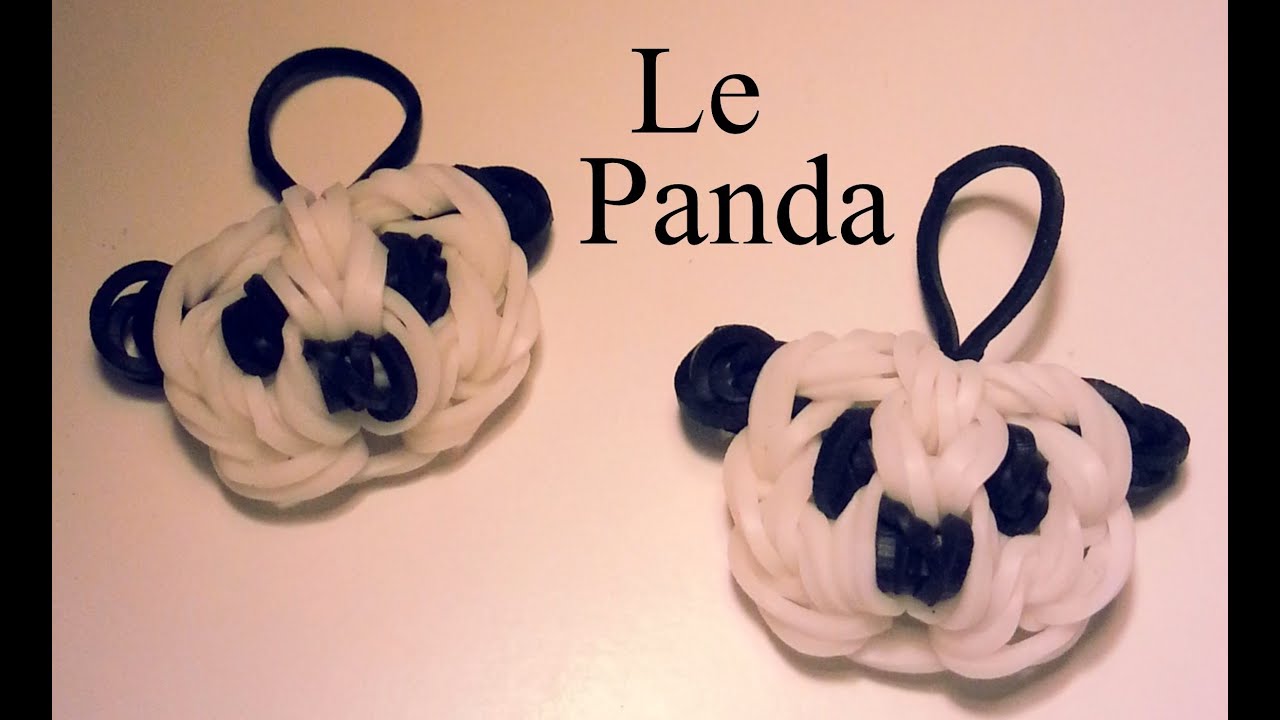 Comment faire un Panda avec des élastiques sans machine - YouTube