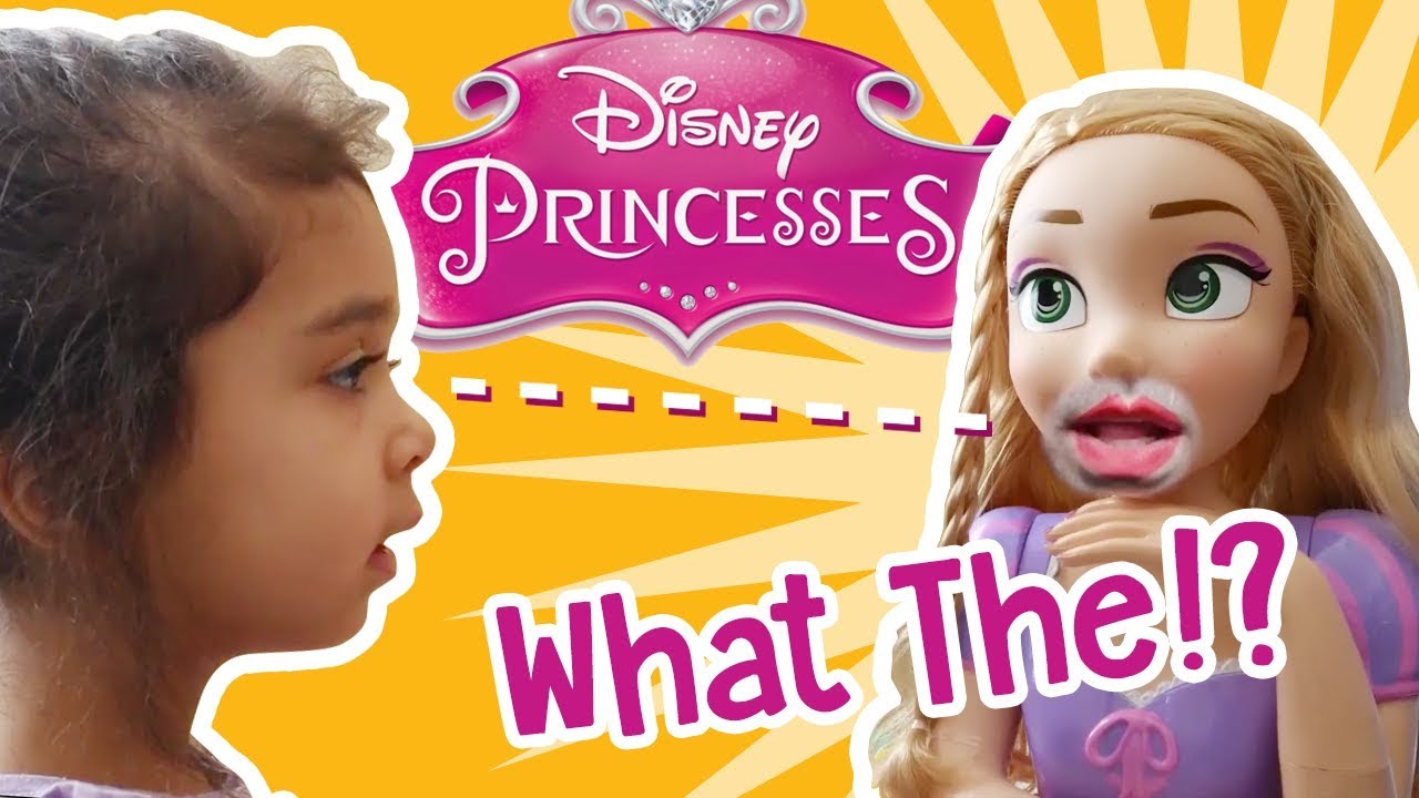 TALKING Disney Princess Deluxe Rapunzel Styling Head! TottyChoCho - YouTube