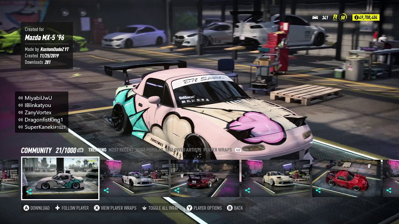 NFS Heat Mazda Miata Full Build - YouTube