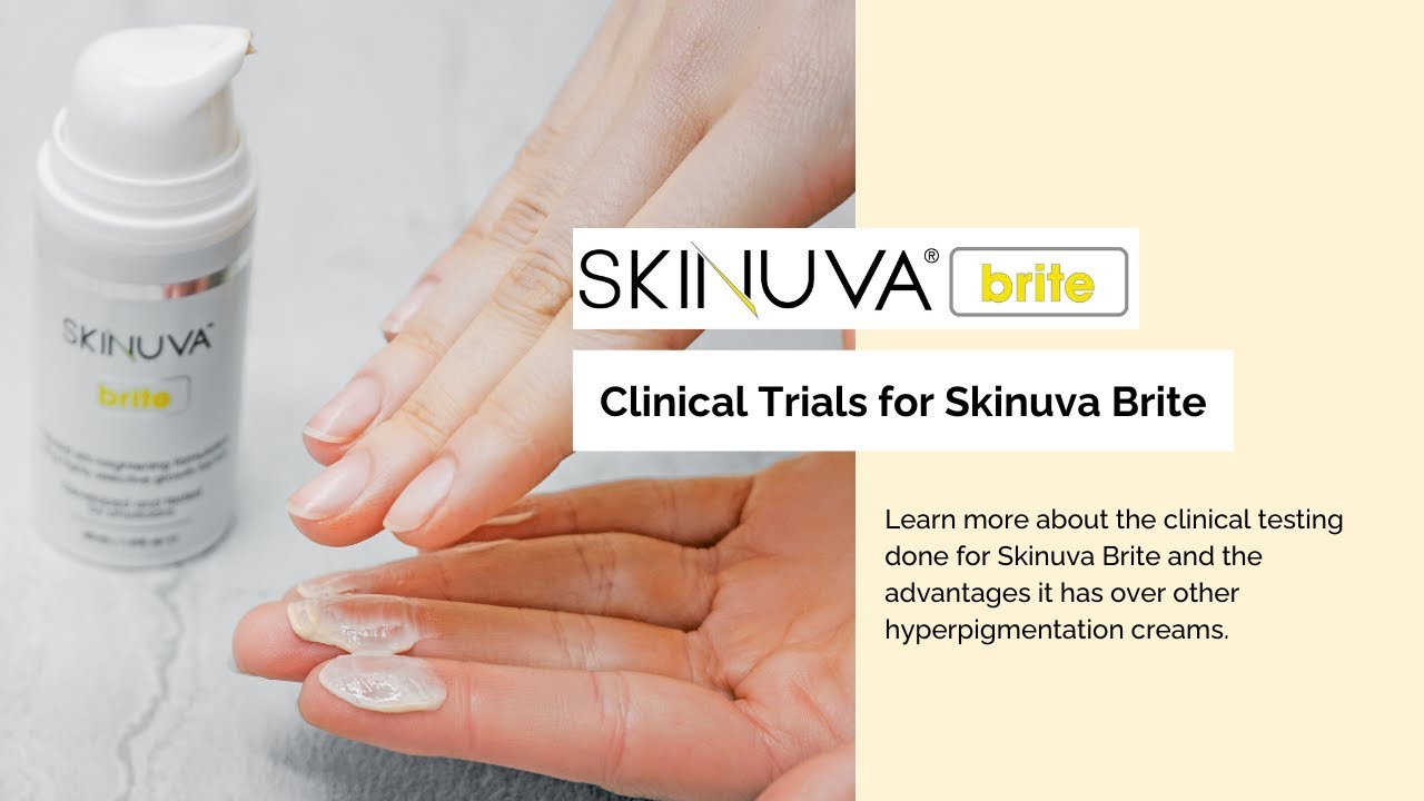 Clinical Trials for Skinuva Brite - YouTube
