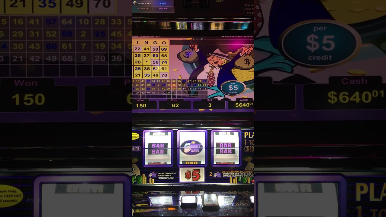 VGT SLOTS - MONEY BAG $5 MAX PLAY - RED SCREEN WINNER!! - YouTube