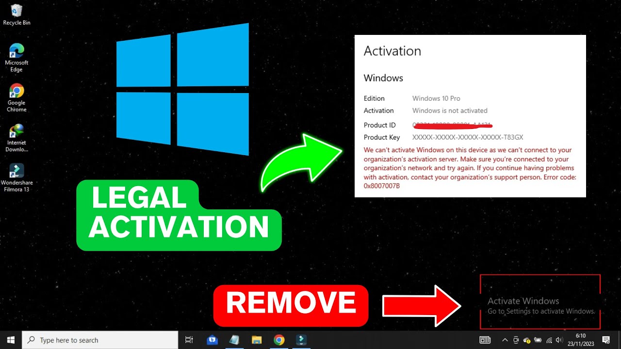 PERMANENT !!! How To Fix Activation Windows 10 in Laptop - Remove ...