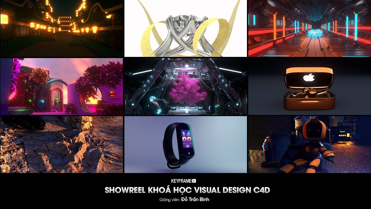 Showreel khoá học Visual Design C4D tại Keyframe - YouTube