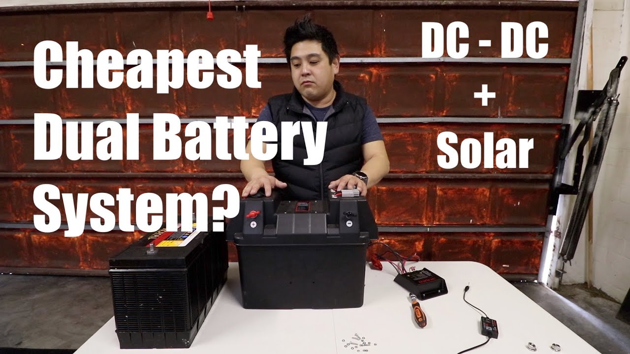 Most affordable DC-DC dual battery system - YouTube