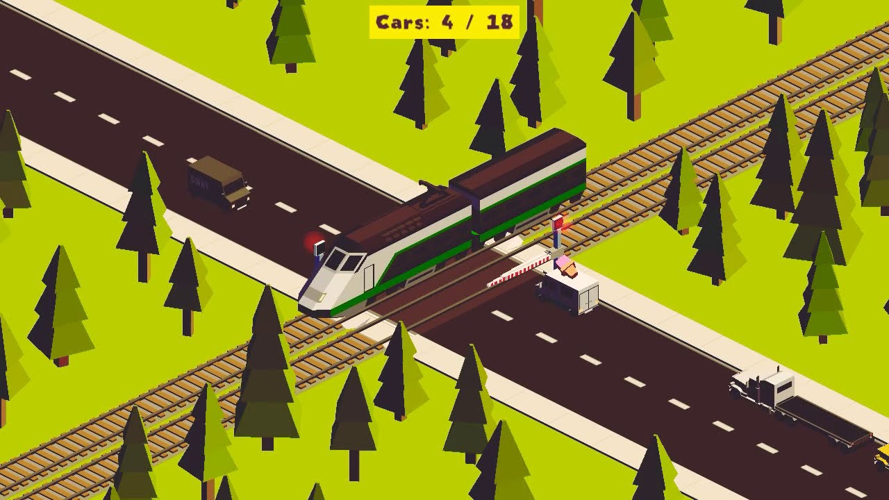 train, a simple but fun game 🚥🚦🚇 Railroad crossing door 培养 - YouTube