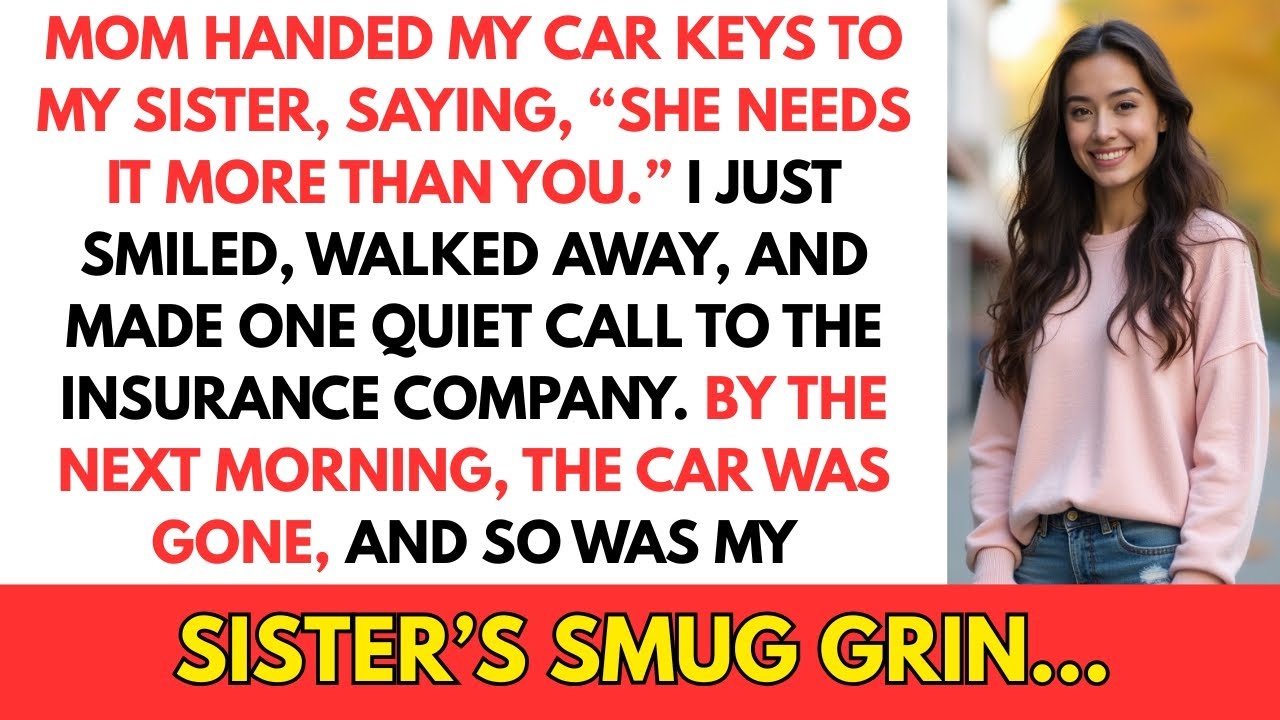 Mom Gave Sister My Car Keys. 'She Needs It More!' I Smiled And Called ...