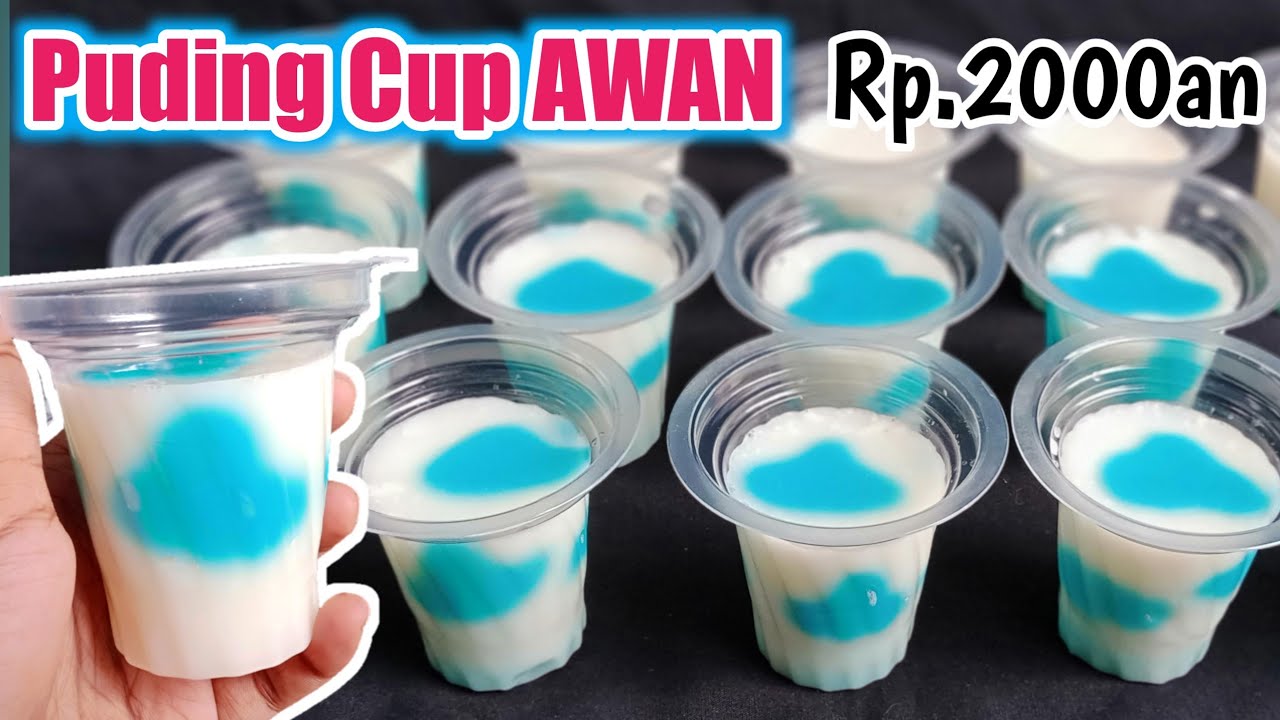 Modal 15Ribuan, Bikin PUDING CUP AWAN TerEkonomis Untung Maniss ...
