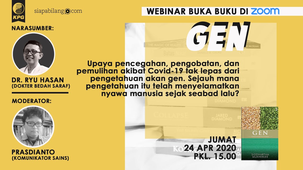 Kajian Genetika: Upaya Manusia Perangi Virus| Buka Buku Gen bersama dr ...