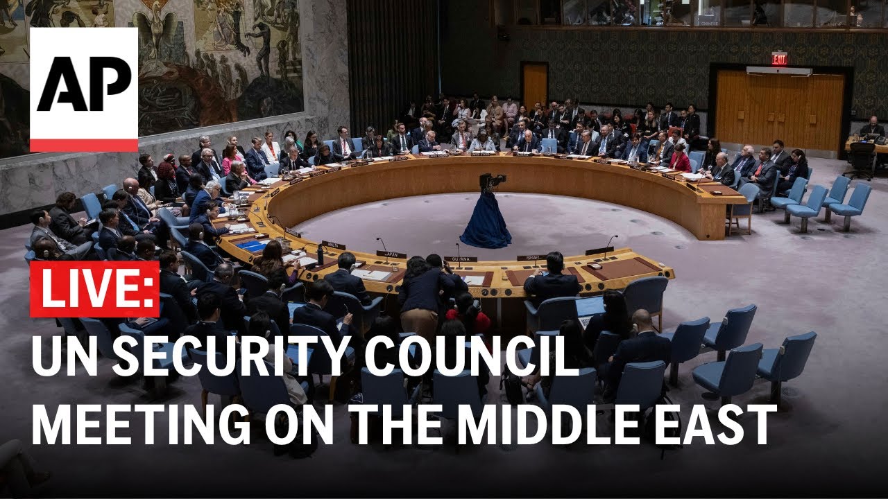 LIVE: UN Security Council meeting on the Middle East - YouTube