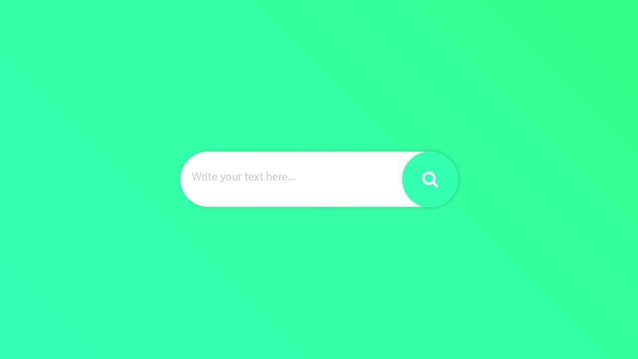 Searching Box Animation Htmlandcssandjquery Youtube