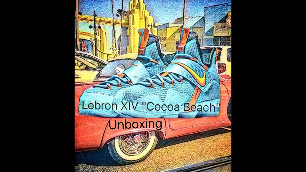 Lebron XIV Cocoa Beach Unboxing (HD) video & pics - YouTube