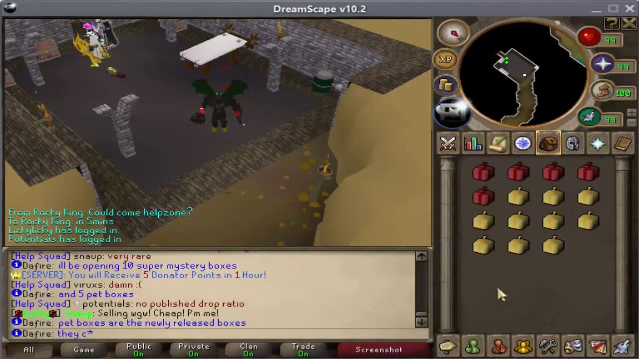 #1 Custom RSPS | DreamScape | Pet Box + Super Mystery Box Opening ...