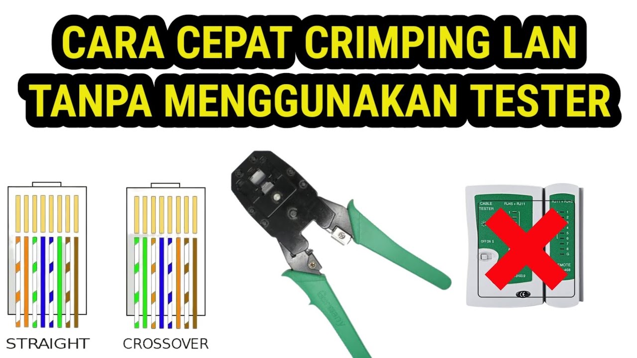 cara crimping kabel LAN dengan mudah tanpa menggunakan tester LAN ...