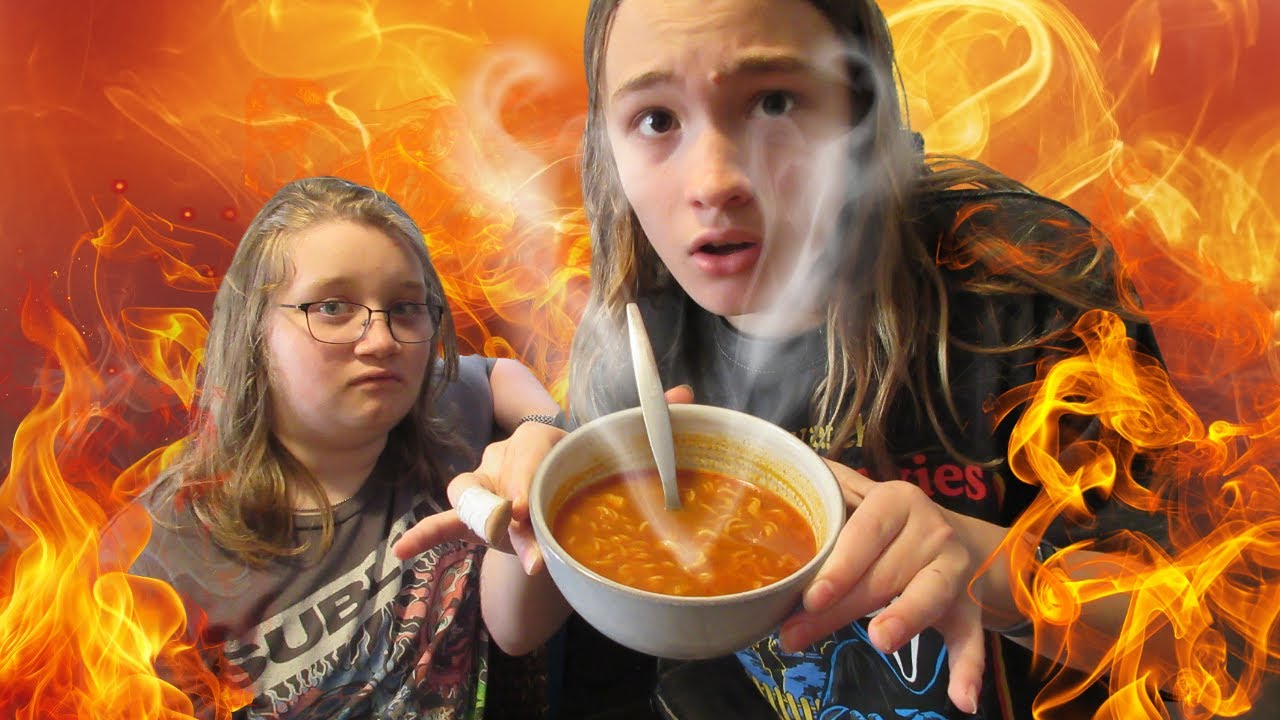 trying spicy af ramen - YouTube