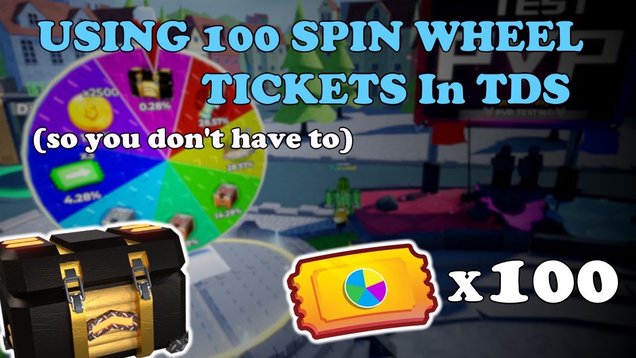 USING 100 SPIN WHEEL TICKETS (so you don't have to...) || Tower Defense ...