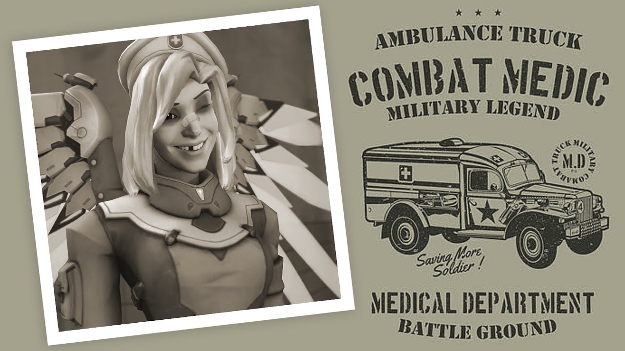 Overwatch 2 Mercy - Combat Medic Ziegler tribute - YouTube