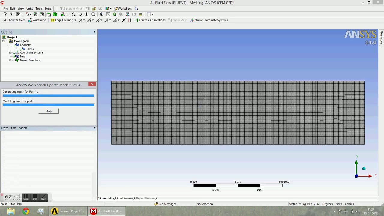 Turbulent Flow of Fluid through a Pipe(Ansys Fluent) - YouTube
