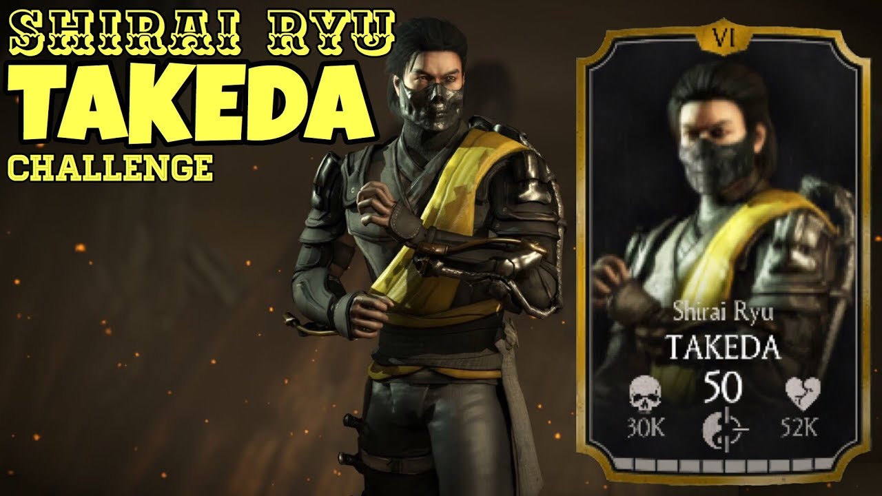 MORTAL KOMBAT X MOBILE:SHIRAI RYU TAKEDA Challenge (Hard)!AMAZING BOSS ...