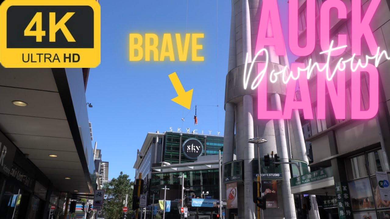 Walk in Downtown Auckland | Witness the Skytower SkyJump! | 4K - YouTube