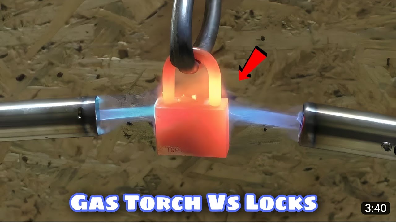 A Gas Torch Vs Locks - Amazing Experiment ! #gastorchvskey ...