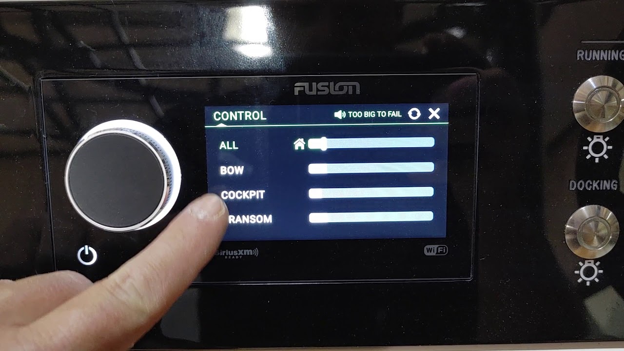 Fusion RA770 volume and subwoofer control - YouTube