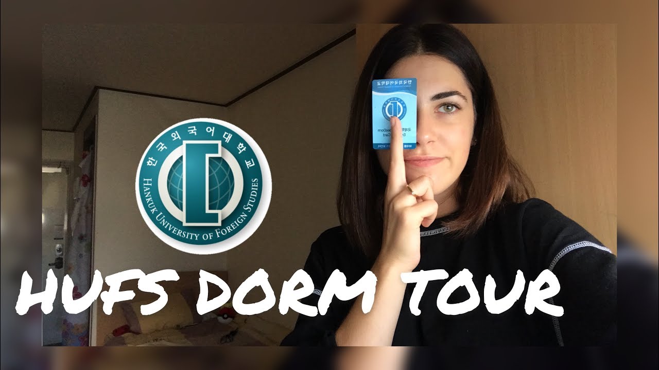 MY KOREAN UNIVERSITY DORM TOUR | HUFS - YouTube