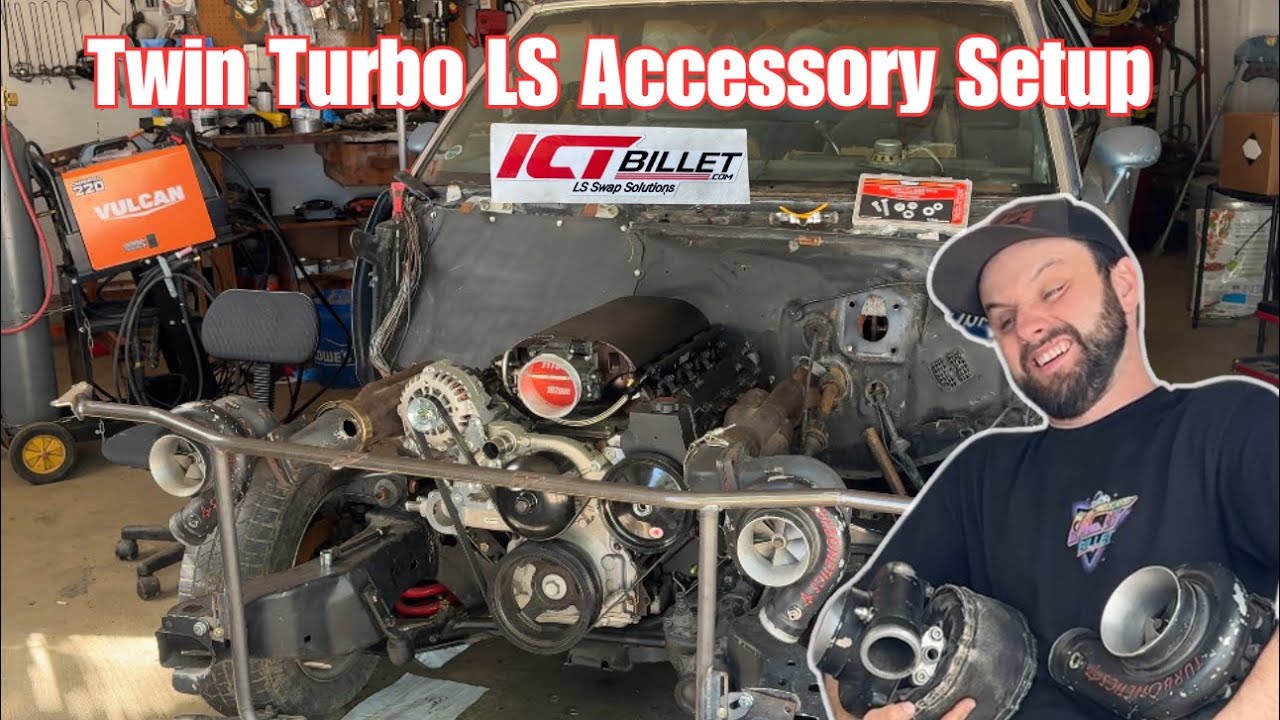 Installing ICT Billet Accessory Drive on a Twin Turbo 5.3 LS (Fixing ...