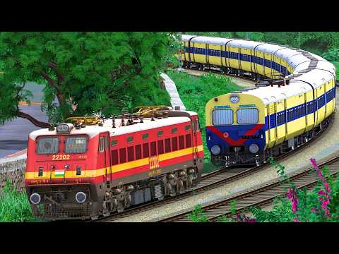 WAP4 RESCUE MEMU EXPRESS TRAIN | BUMPY RAILROAD | Train Simulator | Railwork | NTG GAMING