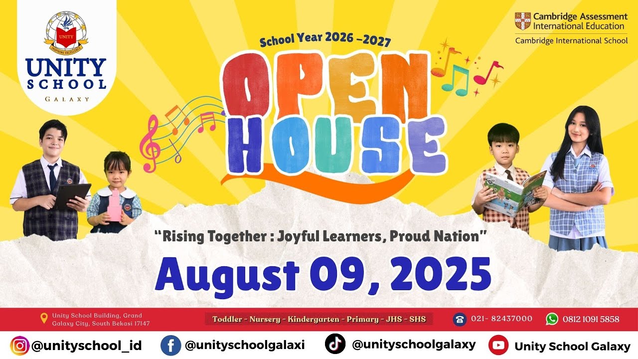 UNITY SCHOOL OPEN HOUSE 9 AUGUST 2025 - YouTube