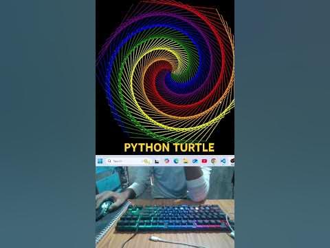 Amazing Python Turtle graphics design | Python Turtle | Python turtle ...