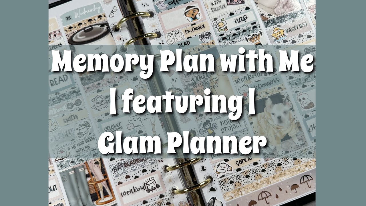 Memory Plan with Me | featuring | Glam Planner - YouTube