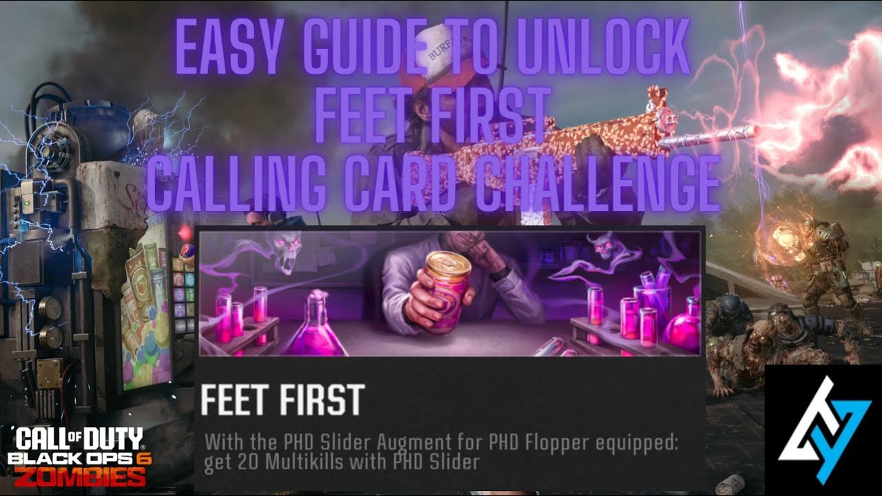 EASY GUIDE TO UNLOCK ( FEET FIRST )CALLING CARD CHALLENGE - YouTube