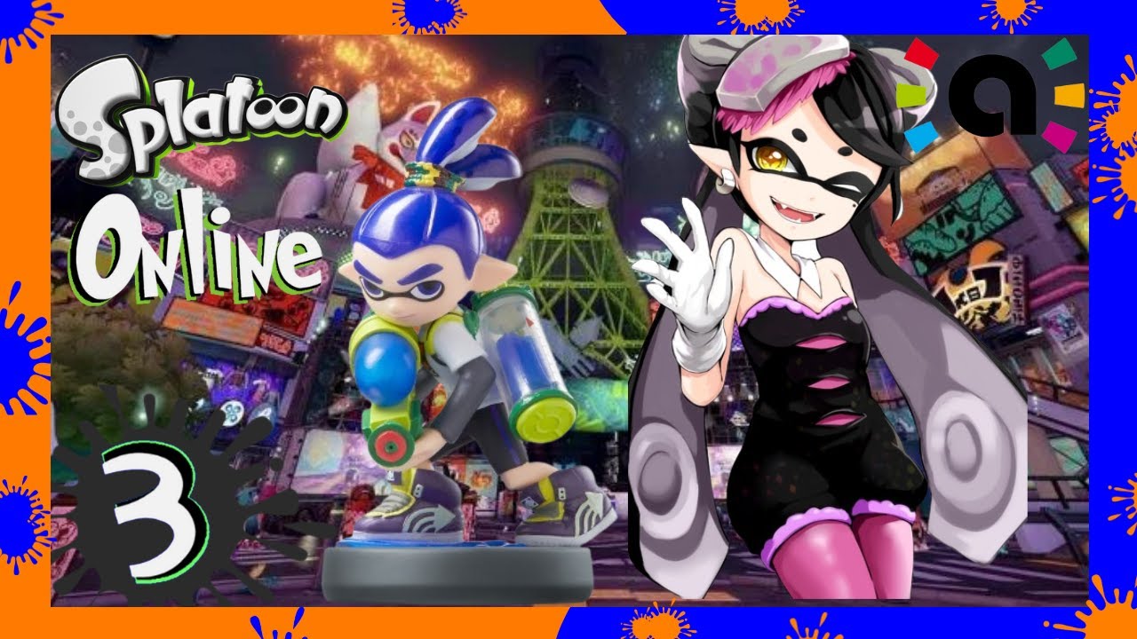 Splatoon 1 Online Folge 3 Blauer Inkling und Aioli Amiibo (Samurai ...