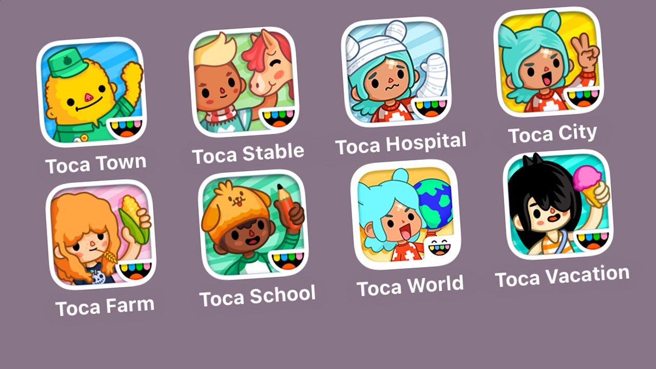 Toca Boca Life Town,Toca Stable,Toca Hospital,Toca Life City,Toca Farm ...