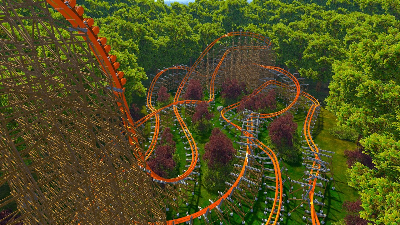Stampede | RMC Hydrid Coaster with 5 Inversions | NoLimits 2 + FVD++ ...